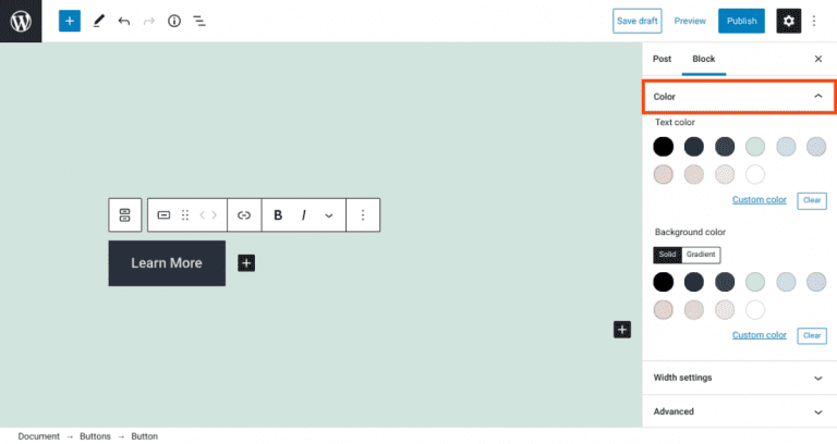 How to Use the WordPress Buttons Block