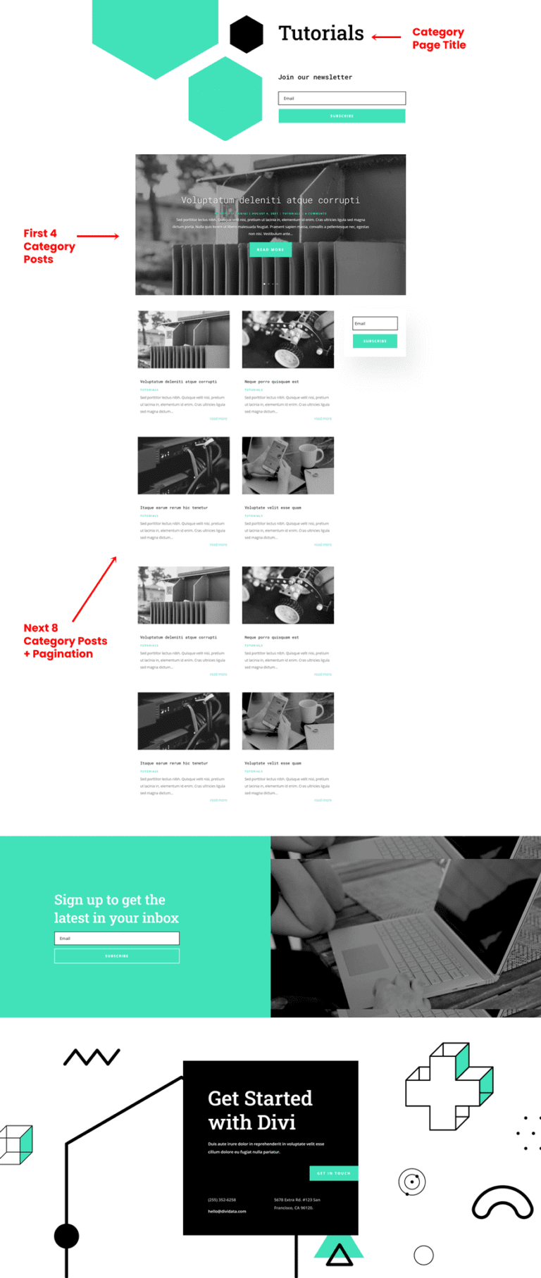 Download a FREE Category Page Template for Divi's Data Science Layout Pack