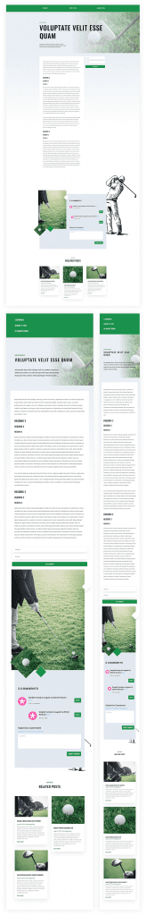 Download a FREE Blog Post Template for Divi's Golf Lessons Layout Pack