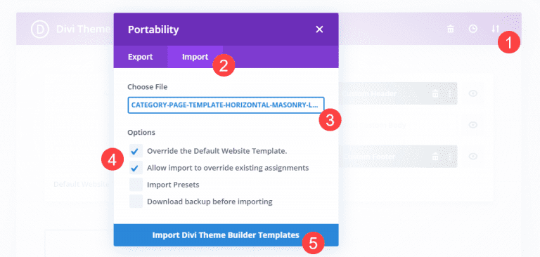How to Restore a Template in the Divi Theme Builder