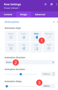 How to Add Animations to Sections/Rows
