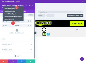 How to Add Social Icons to Divi’s Primary Menu
