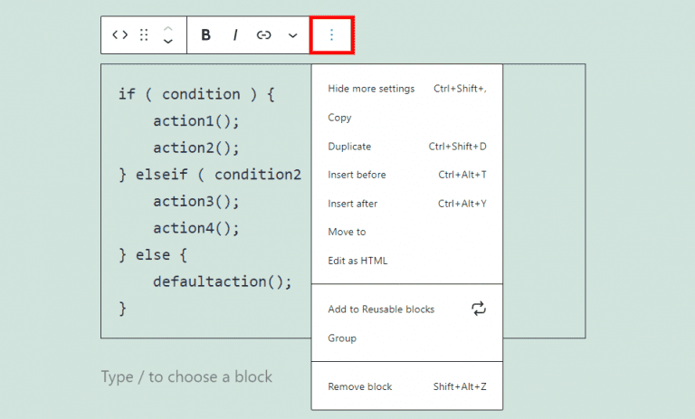 How to Use the WordPress Code Block