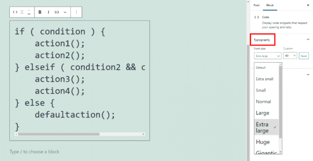 How To Use The Wordpress Code Block 