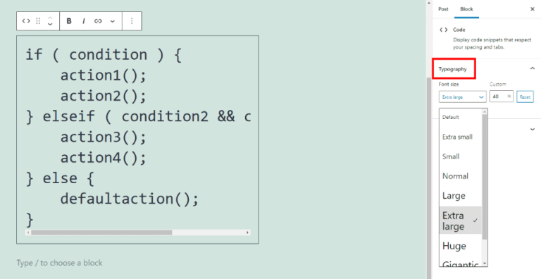 How to Use the WordPress Code Block