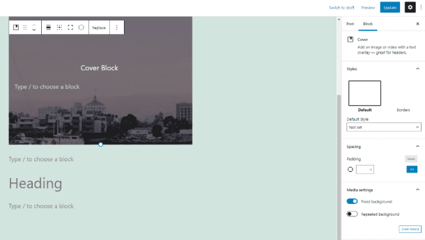 How to Use the WordPress Cover Block