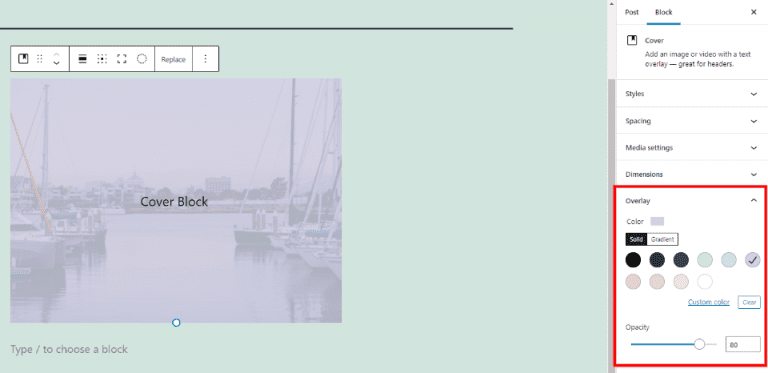 How to Use the WordPress Cover Block