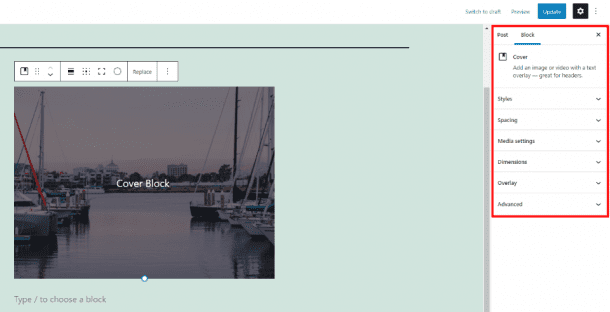 How to Use the WordPress Cover Block