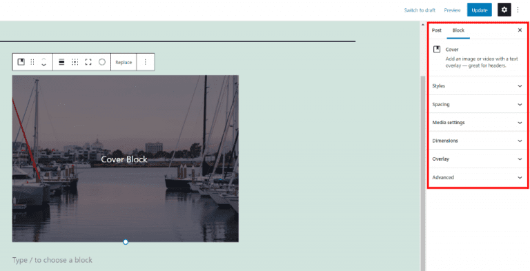How to Use the WordPress Cover Block