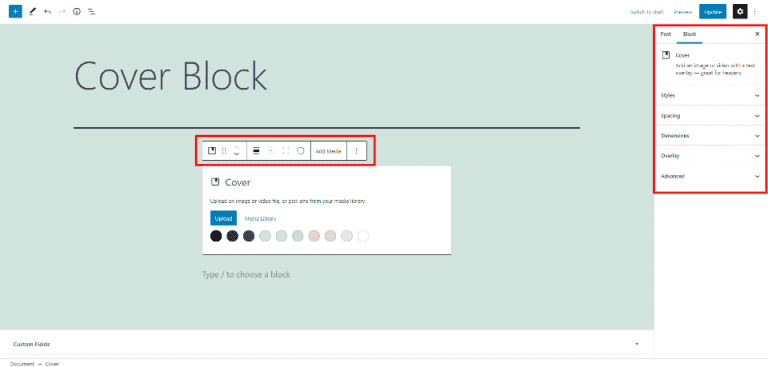 How to Use the WordPress Cover Block