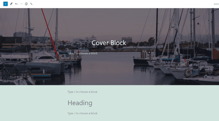 How to Use the WordPress Cover Block