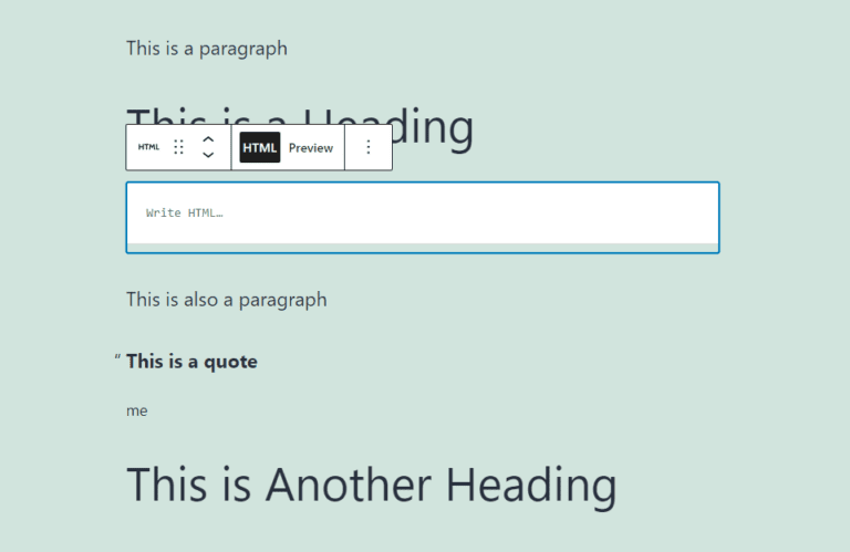 How to Use the WordPress Custom HTML Block