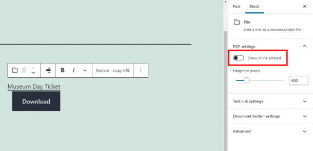 How to Use the WordPress File Block