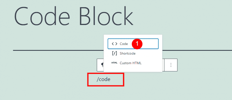 How to Use the WordPress Code Block