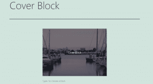 How to Use the WordPress Cover Block