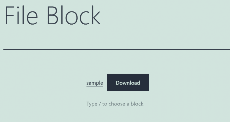 How to Use the WordPress File Block