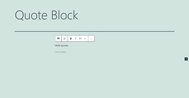 How to Use the WordPress Quote Block