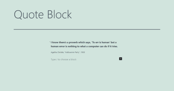 How to Use the WordPress Quote Block