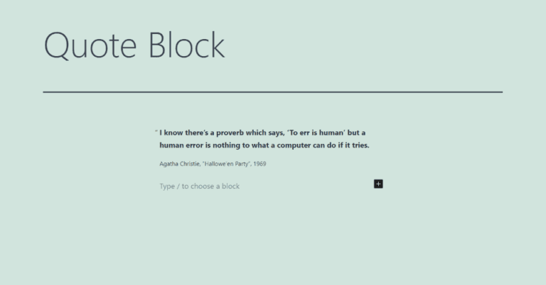 How to Use the WordPress Quote Block