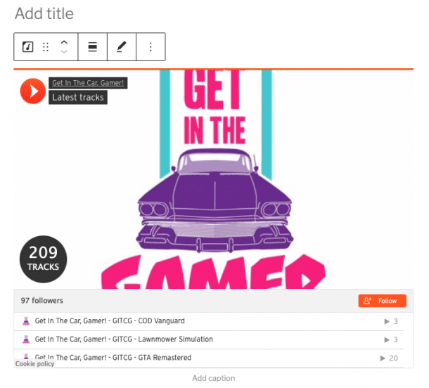 How to Use the SoundCloud Embed Block