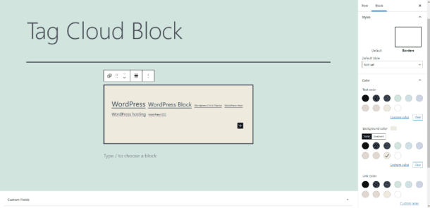 How to Use the WordPress Tag Cloud Block