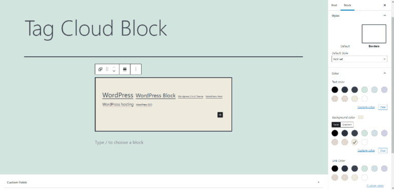 How to Use the WordPress Tag Cloud Block