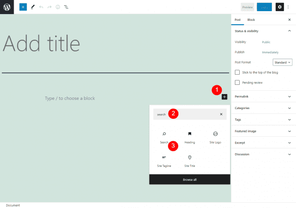 How to Use the WordPress Search Block