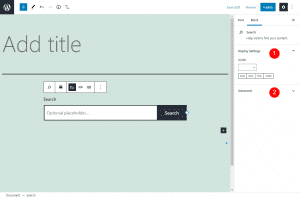 How to Use the WordPress Search Block