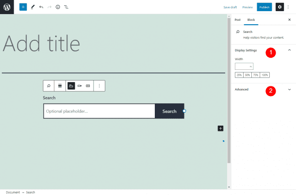 How to Use the WordPress Search Block