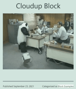 How to Use the WordPress Cloudup Embed Block