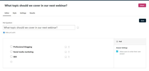 How to Use the WordPress Crowdsignal Embed Block