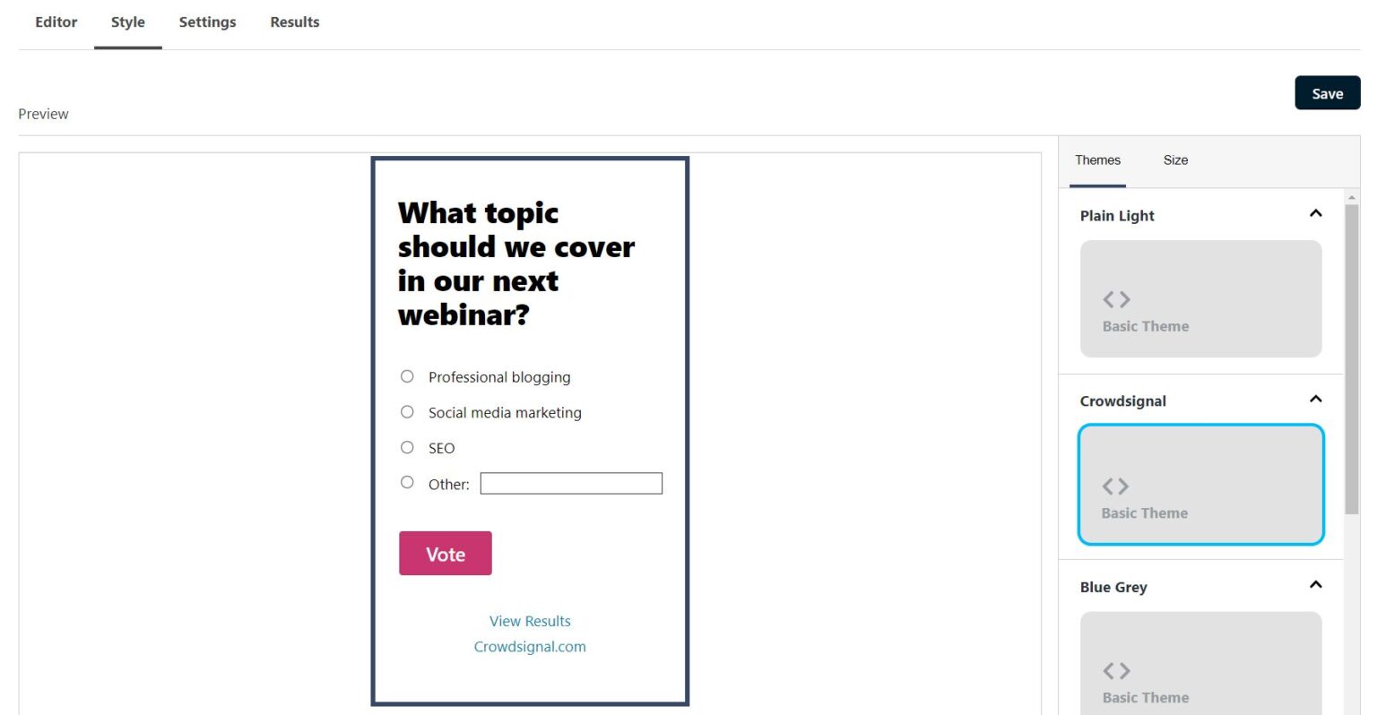 How to Use the WordPress Crowdsignal Embed Block