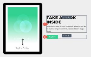 How to Design a Tablet with Scrollable Teaser Content in Divi
