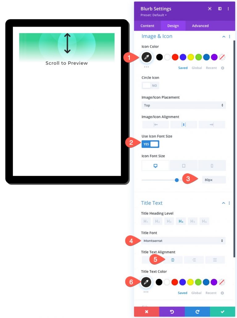 How to Design a Tablet with Scrollable Teaser Content in Divi
