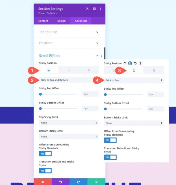 How to Create a Sticky Navigation Bar from Bottom to Top in Divi