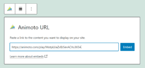 How to Use the WordPress Animoto Embed Block