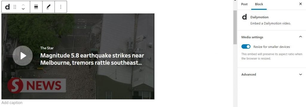 How to Use the WordPress Dailymotion Embed Block