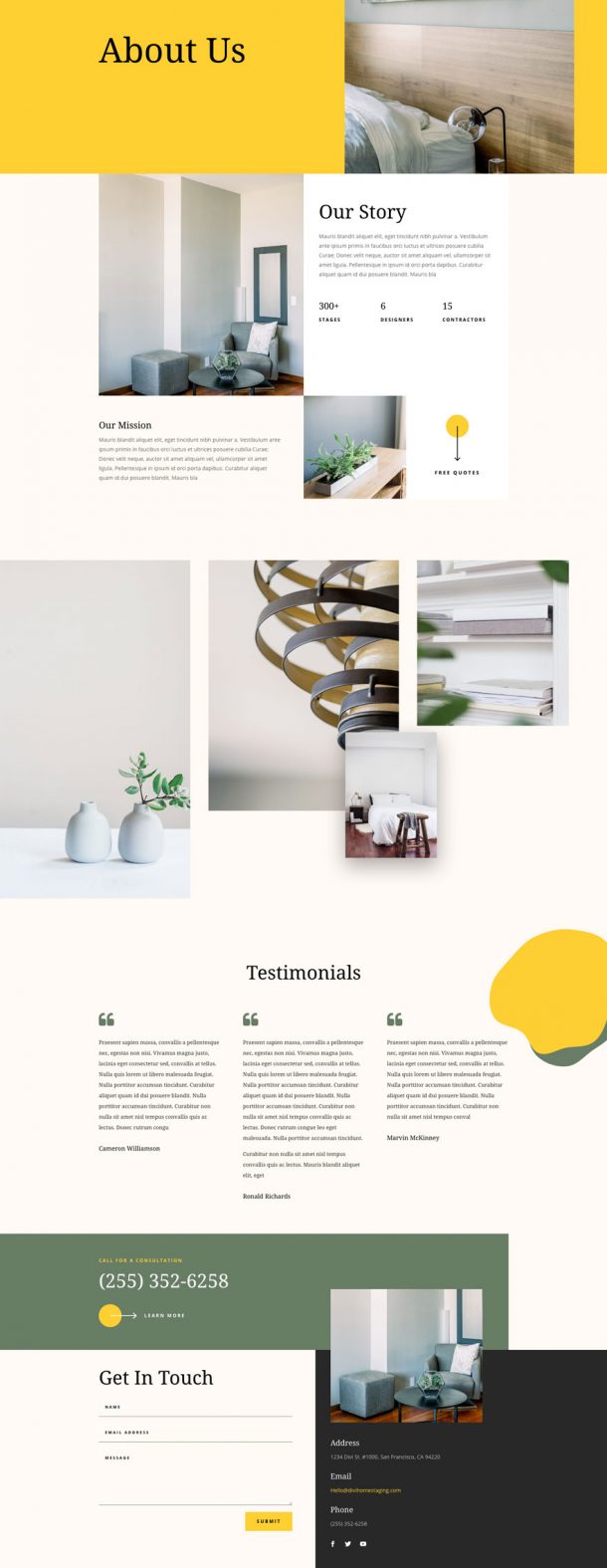 Get a FREE Home Staging Layout Pack for Divi