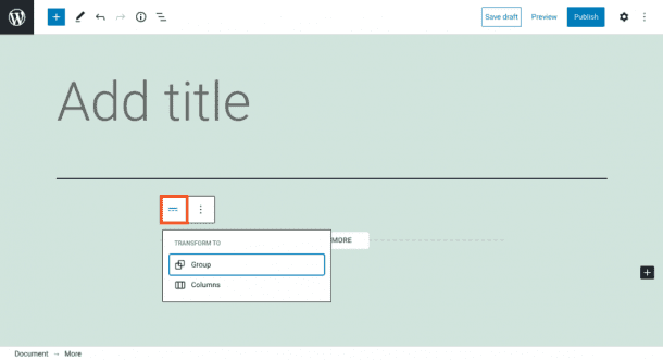 How to Use the WordPress More Block