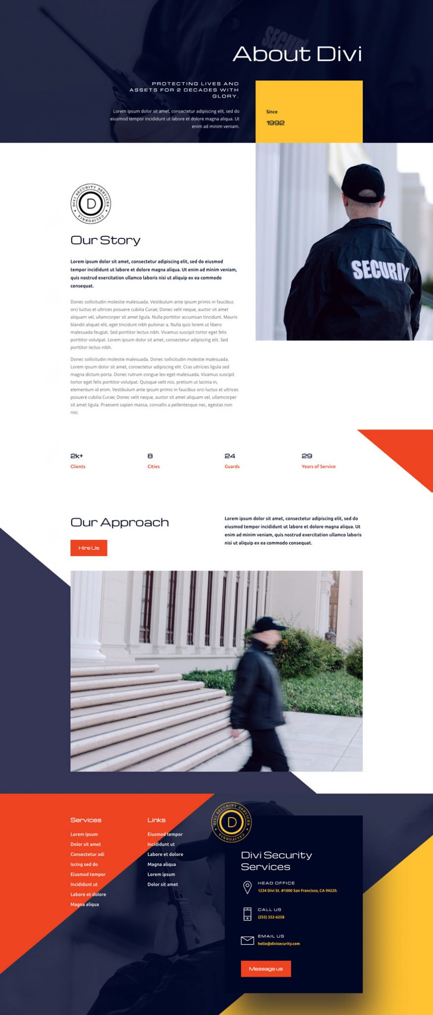 Get a FREE Security Services Layout Pack for Divi