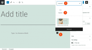 How to Use the WordPress Separator Block
