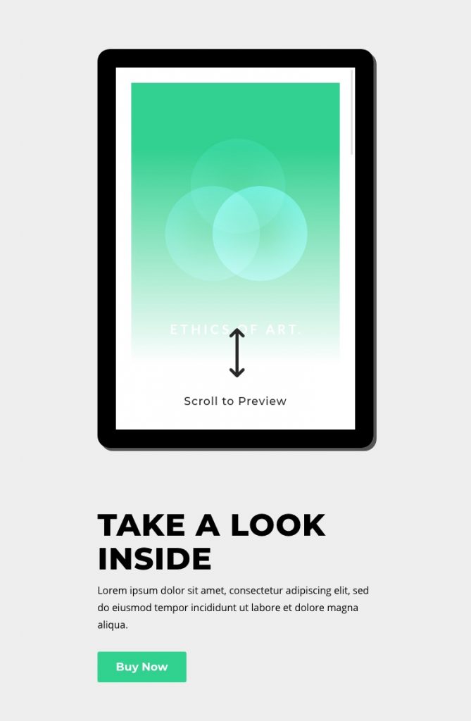 How to Design a Tablet with Scrollable Teaser Content in Divi