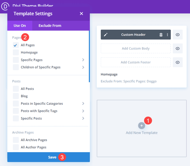 How to Use Different Headers for Different Templates with Divi