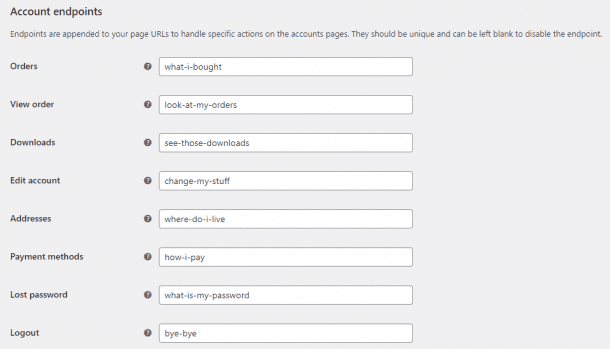 Understanding WooCommerce Endpoints