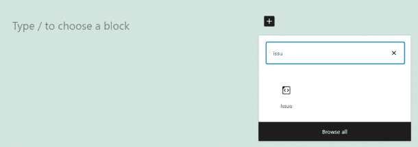How to Use the WordPress Issuu Embed Block