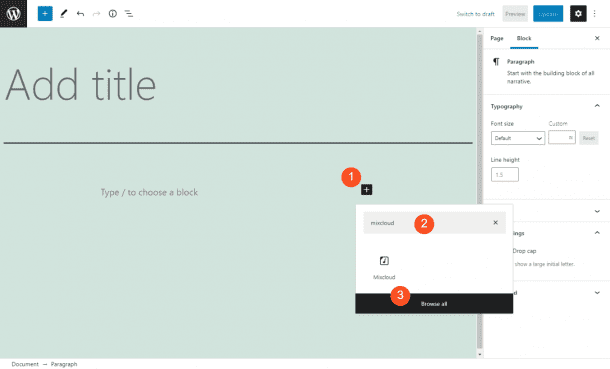 How to Use the WordPress Mixcloud Embed Block