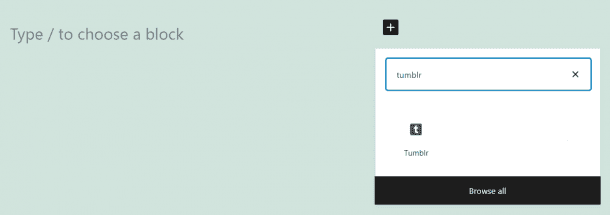 How to Use the WordPress Tumblr Embed Block