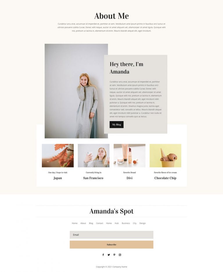 Get a FREE Blogger Layout Pack for Divi