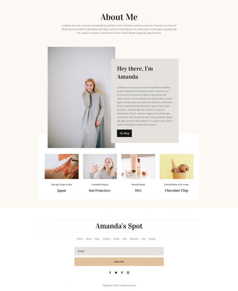 Get a FREE Blogger Layout Pack for Divi