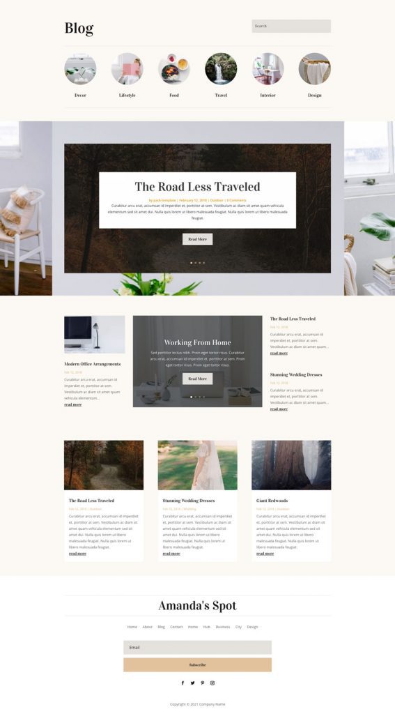 Get a FREE Blogger Layout Pack for Divi